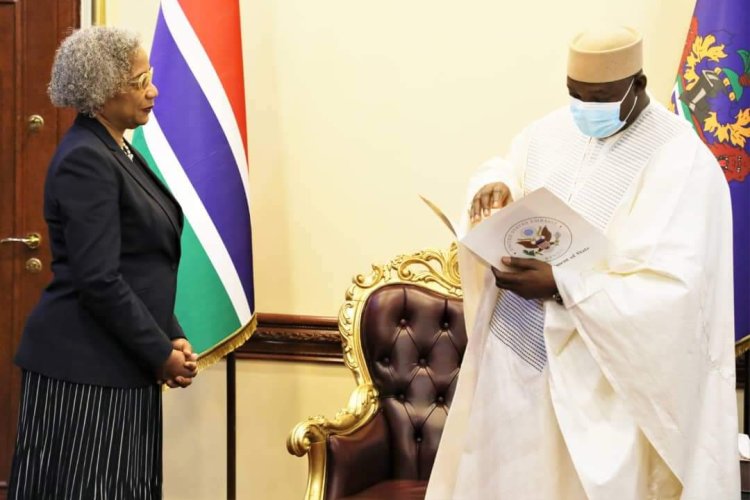 President Barrow Receives Letters of Credence of the New US Ambassador ...